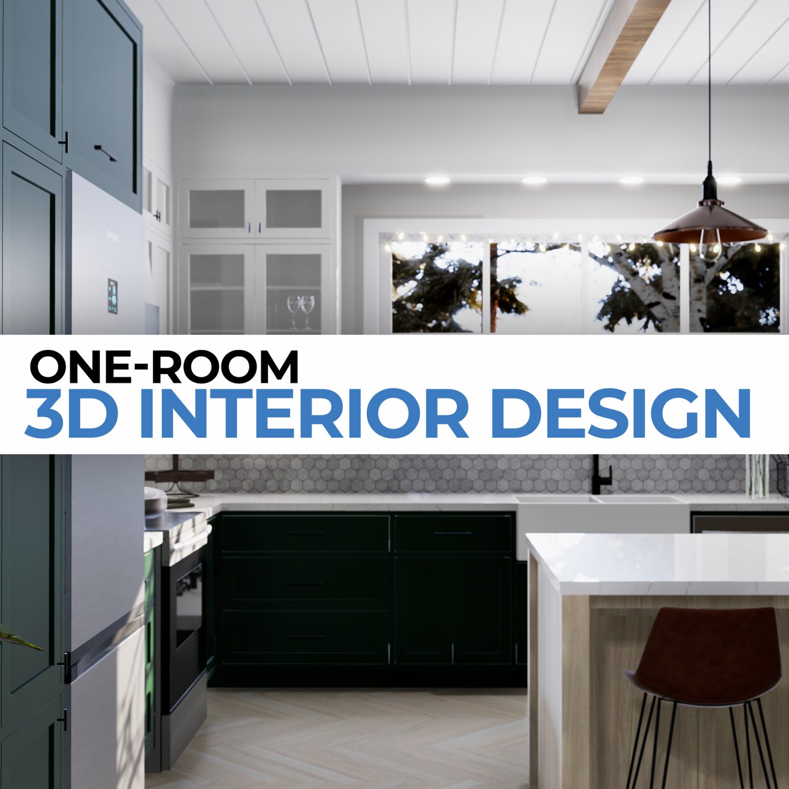 One-Room 3D Interior Design - VORTEK Spaces